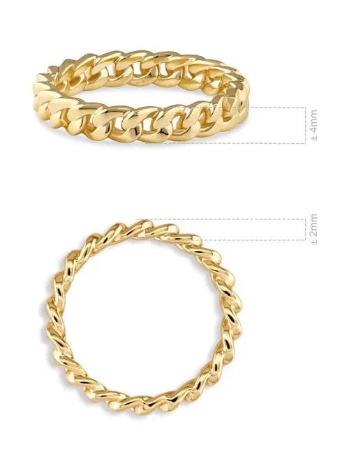 DEVATA Cuban Link Ring