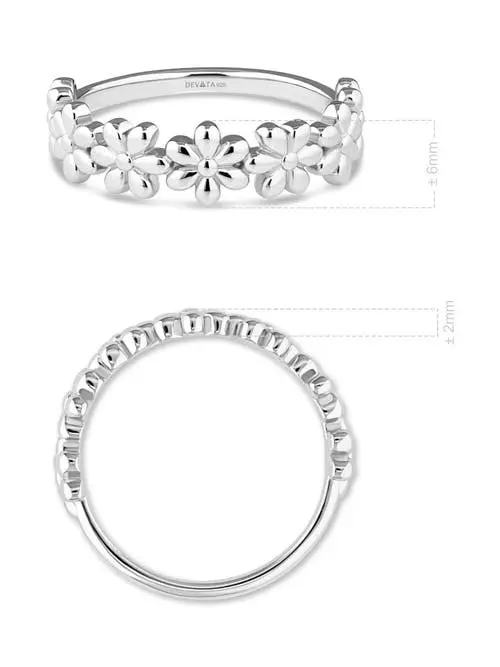 DEVATA Daisy Flower Ring