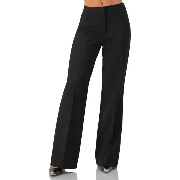 IVONNE Straight-leg Pants With Zipper