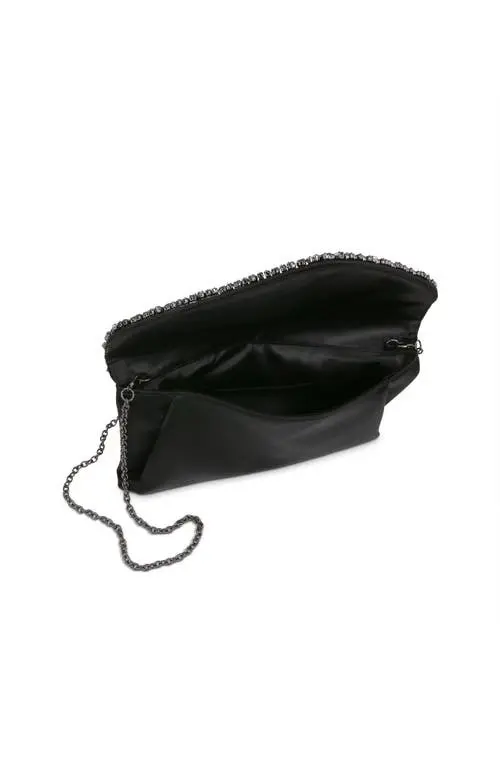 Badgley Mischka Mika Mix Crystal Neckline Envelope Clutch