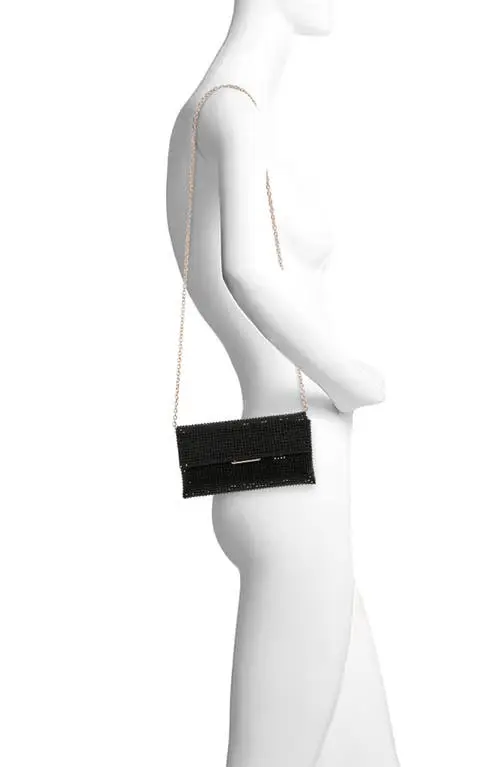 Badgley Mischka Jayden Crystal Envelope - Black