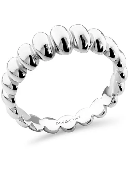DEVATA Puffy Ribbed Ring