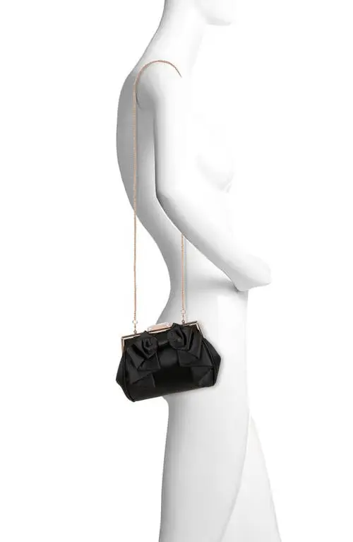 Badgley Mischka Mae Bow Pouch Clutch