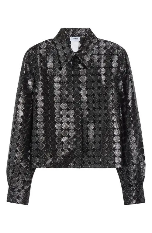 Akris Dot Semisheer Button-up Shirt