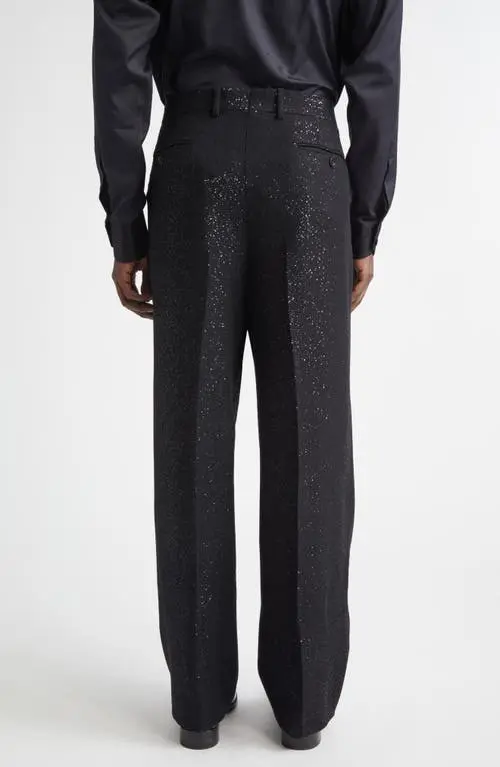 TOM FORD Sequin Wool-blend Crepe Straight Leg Pants