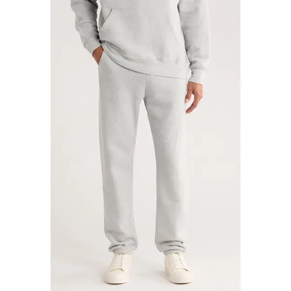 MALBON Clubhouse Dragon Cotton Sweatpants - Athletic Heather Grey