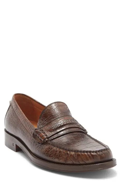 John Varvatos Greenwich Chain Loafer - Wood Brown