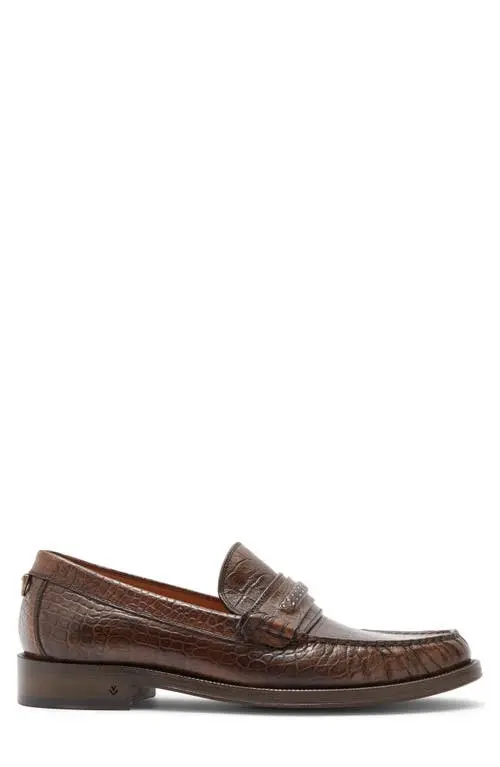 John Varvatos Greenwich Chain Loafer - Wood Brown