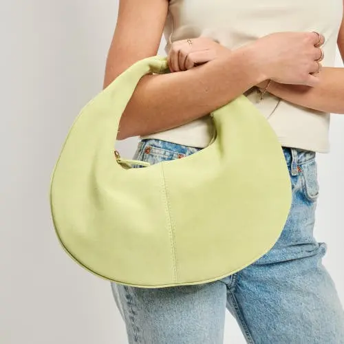 MODA LUXE Farrah Suede Hobo - Pistachio