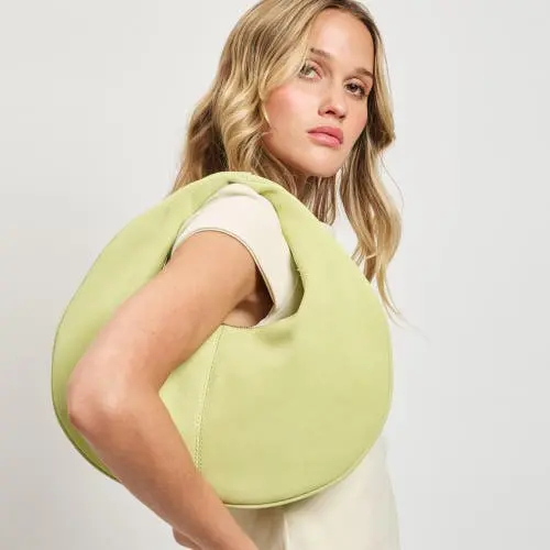 MODA LUXE Farrah Suede Hobo - Pistachio