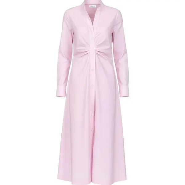 CALLAS MILANO Genny Long Sleeve Shirt Dress - Pink