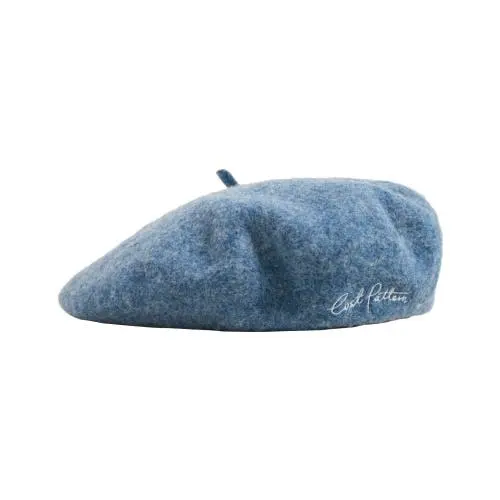 LOST PATTERN Bon Chic" Wool Beret - Dusty Blue