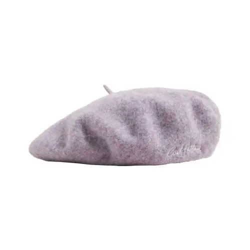 LOST PATTERN Bon Chic" Wool Beret - Mauve