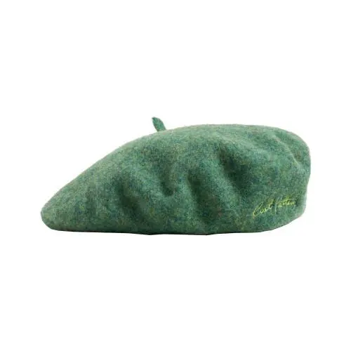 LOST PATTERN Bon Chic" Wool Beret - Moss Green