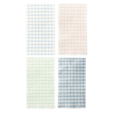 DAYDREAM SOCIETY Spring Gingham Guest Napkins - Assorted Pre-pack
