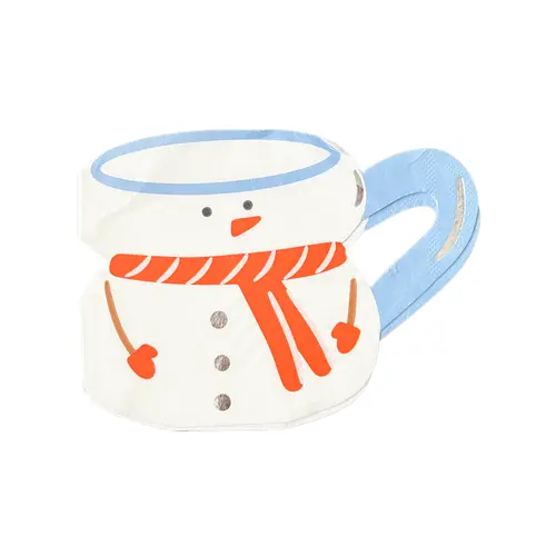 DAYDREAM SOCIETY Baking Spirits Bright Snowman Mug Christmas Large Napkins - Assorted Pre-pack