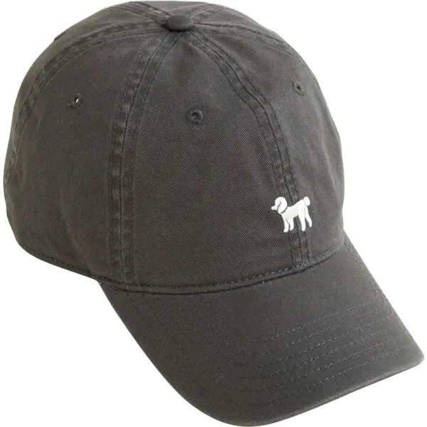 LOST PATTERN Baseball Cap With Embroidered Logo - Deep Grey