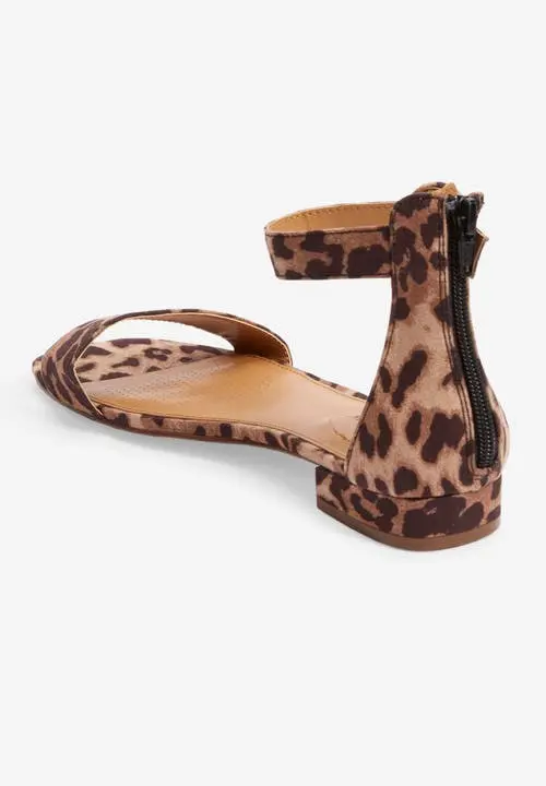 COMFORTVIEW The Alora Patterned Sandal - Leopard
