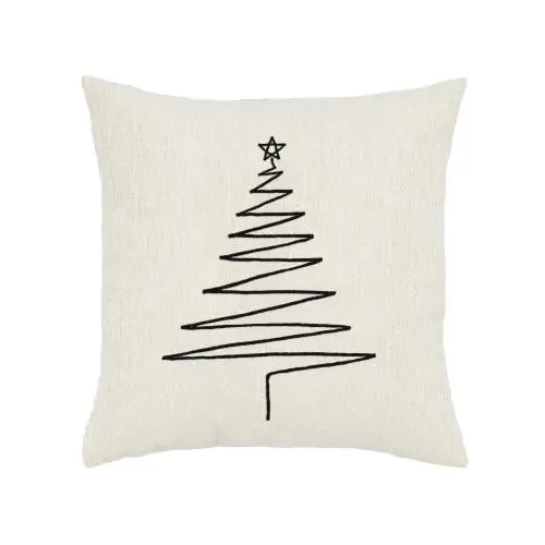 ELAINE SMITH Silent Night Indoor & Outdoor Woven Accent Pillow - Crema