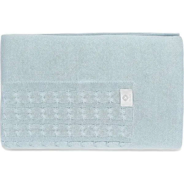 RIAN TRICOT Crib Blanket - Light Blue