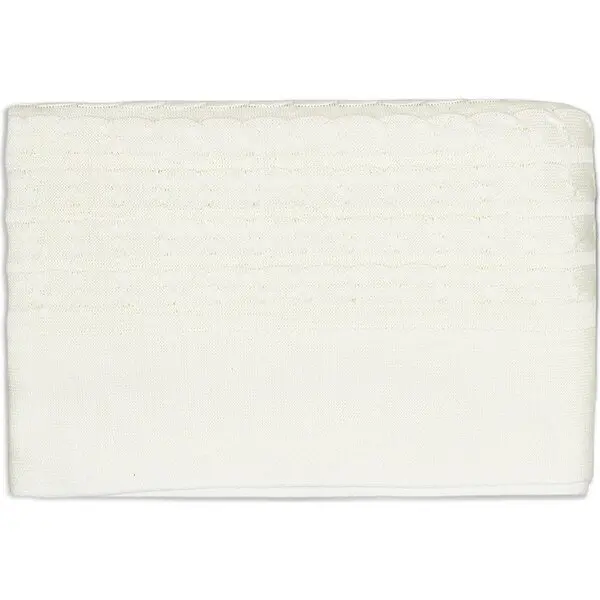 RIAN TRICOT Crib Blanket - Off White
