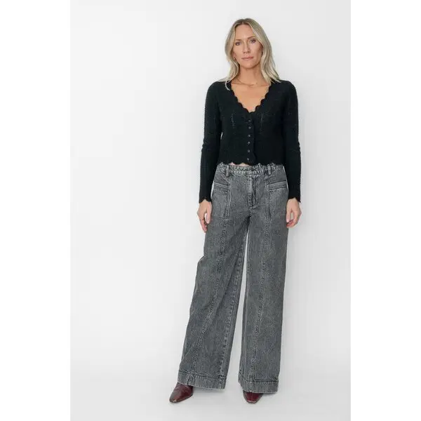 WEST OF Amelie Scallop Cardigan