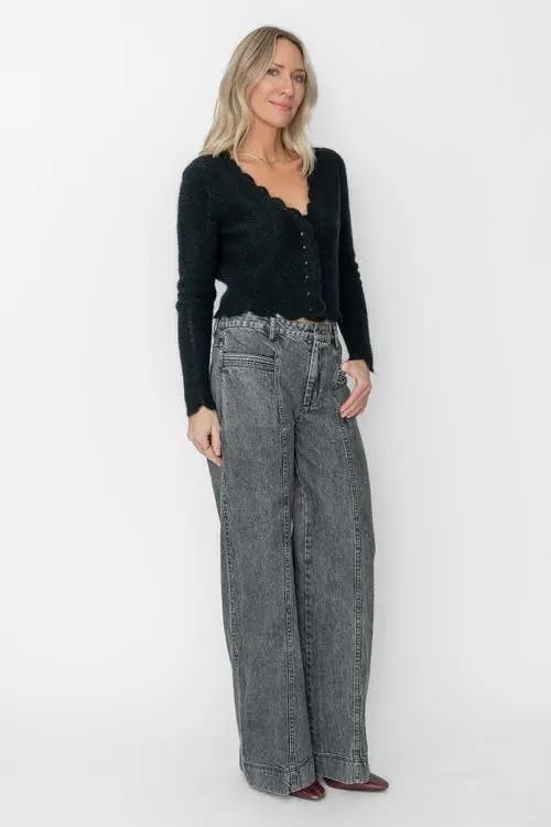 WEST OF Amelie Scallop Cardigan