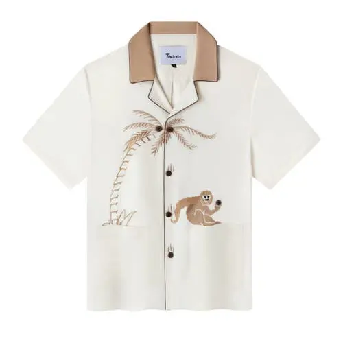 TOMBOLO Monkey Business Shirt - Vanilla