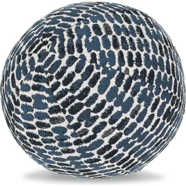 ELAINE SMITH Thumbprint Indoor & Outdoor Woven Accent Orb Pillow - Aruba