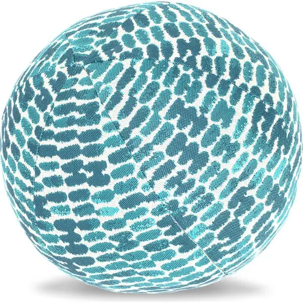 ELAINE SMITH Thumbprint Indoor & Outdoor Woven Accent Orb Pillow - Indigo