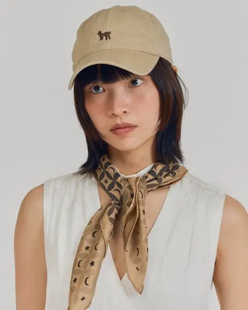 LOST PATTERN Baseball Cap - Light Khaki