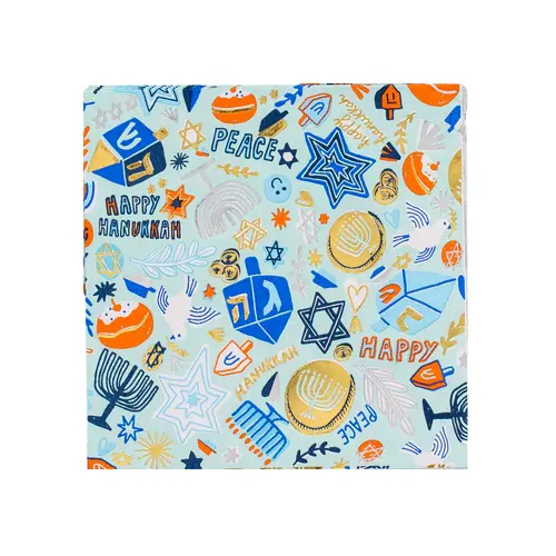 DAYDREAM SOCIETY Festival Of Lights Hanukkah Large Napkins - Assorted Pre-pack
