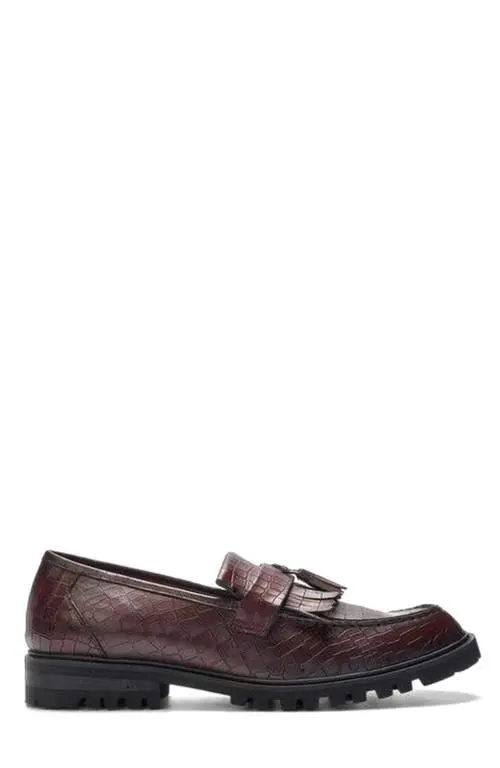 A. VEER Dante Tassel Loafer - Bordeaux Leather