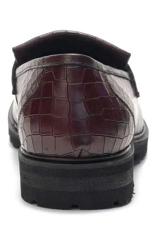 A. VEER Dante Tassel Loafer - Bordeaux Leather