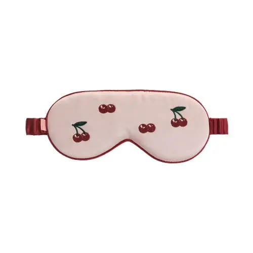 LOST PATTERN Silk Sleep Eye Mask - Pink Dots