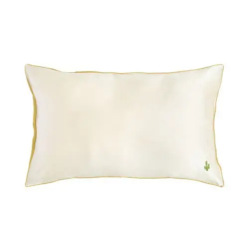 LOST PATTERN Silk Pillowcase - Beige