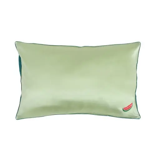 LOST PATTERN Silk Pillowcase - Green
