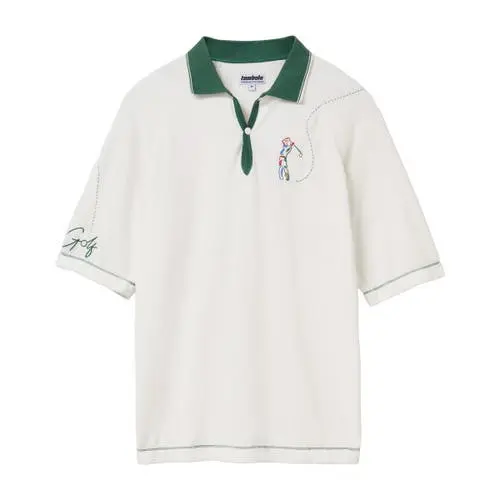 TOMBOLO Golf Terry Cloth Polo Shirt