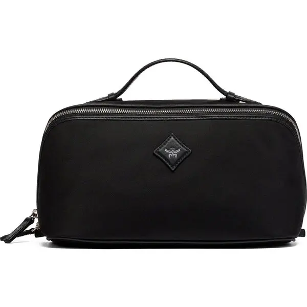 Mcm Medium Ottomar Toiletry Bag - Black