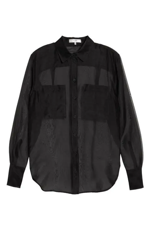 FRAME The Silk Organza Button-up Shirt