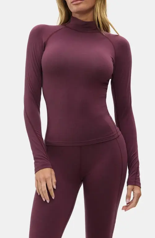 HALFDAYS Clare Mock Neck Top