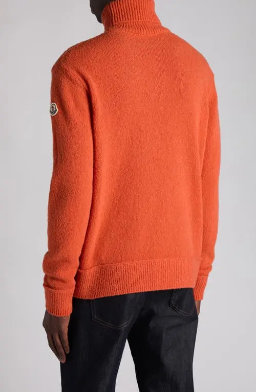 Moncler Virgin Wool Blend Turtleneck Sweater - Summer Fig