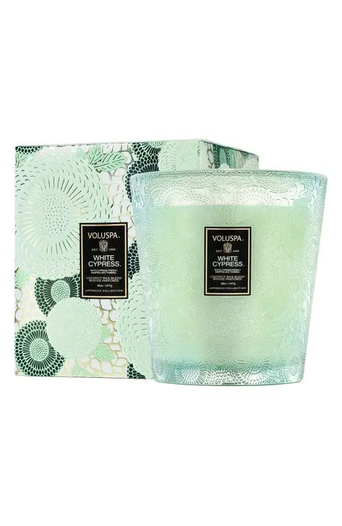 Voluspa White Cypress Three-wick Hearth Candle - No Color