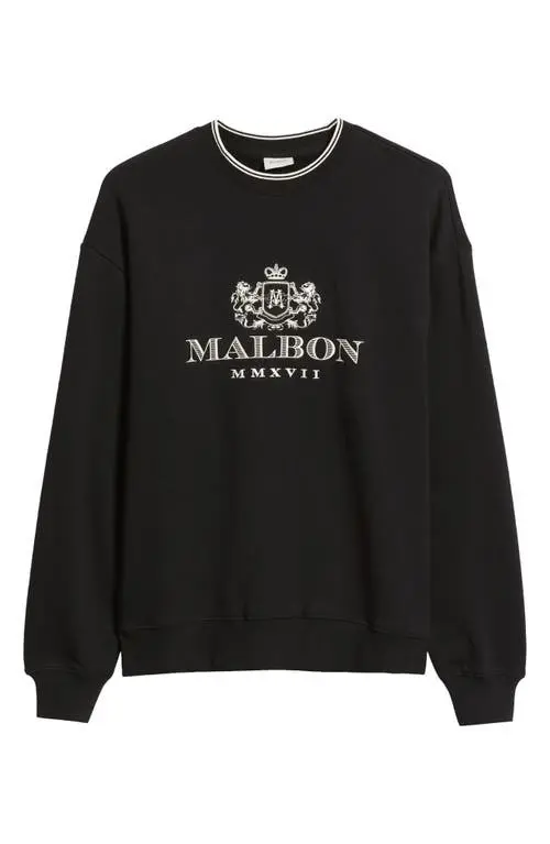 MALBON Monarch Cotton Crewneck Sweatshirt