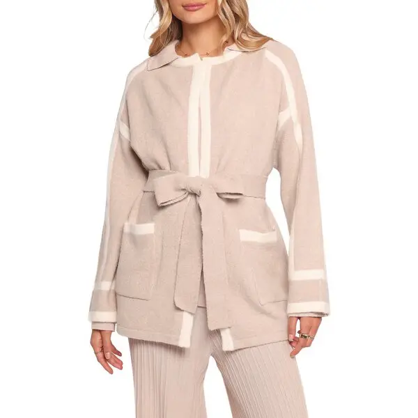 PETAL & PUP Tie-waist Longline Cardigan