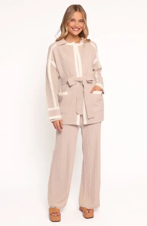 PETAL & PUP Tie-waist Longline Cardigan