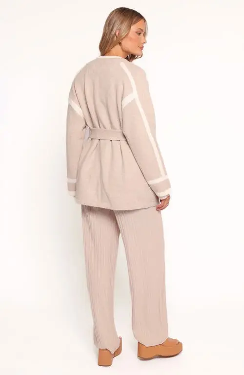 PETAL & PUP Tie-waist Longline Cardigan