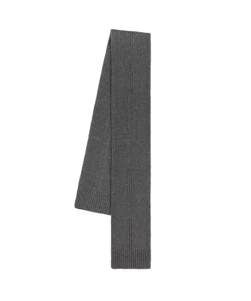 Echo Chunky Rib Scarf - Charcoal
