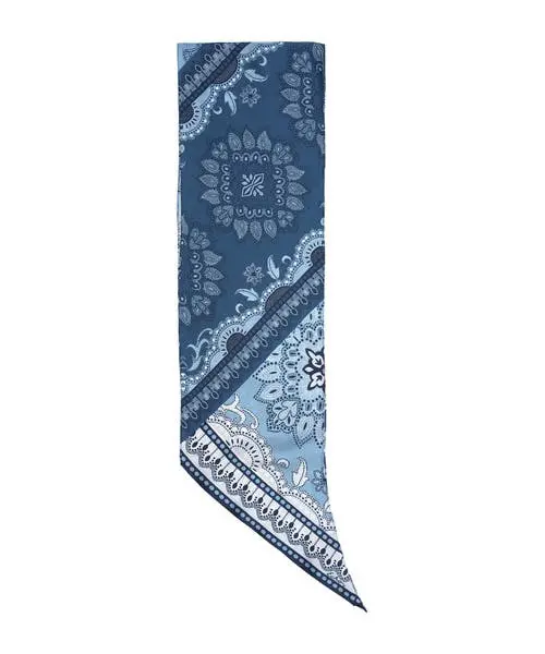 Echo Bandana Bias Scarf - Indigo