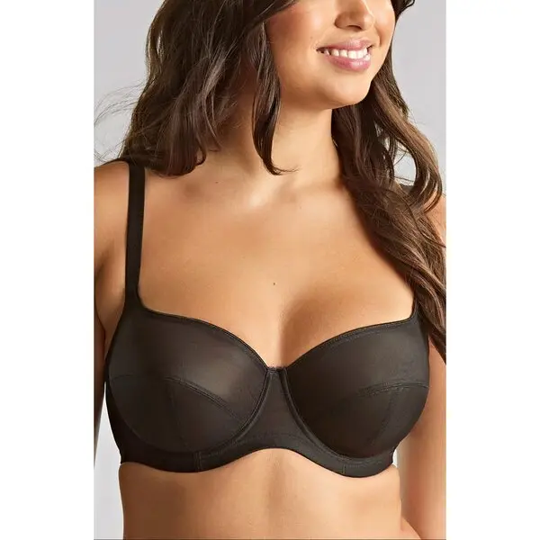 Panache Tango Essence Underwire Balconette Bra - Black